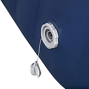 Coleman 90454 Atlantis SaluSpa 71" x 26" 4-6 Person Outdoor Portable Inflatable Square Hot Tub Spa with 140 Air Jets, Cover, and 2 Cartridges, Blue