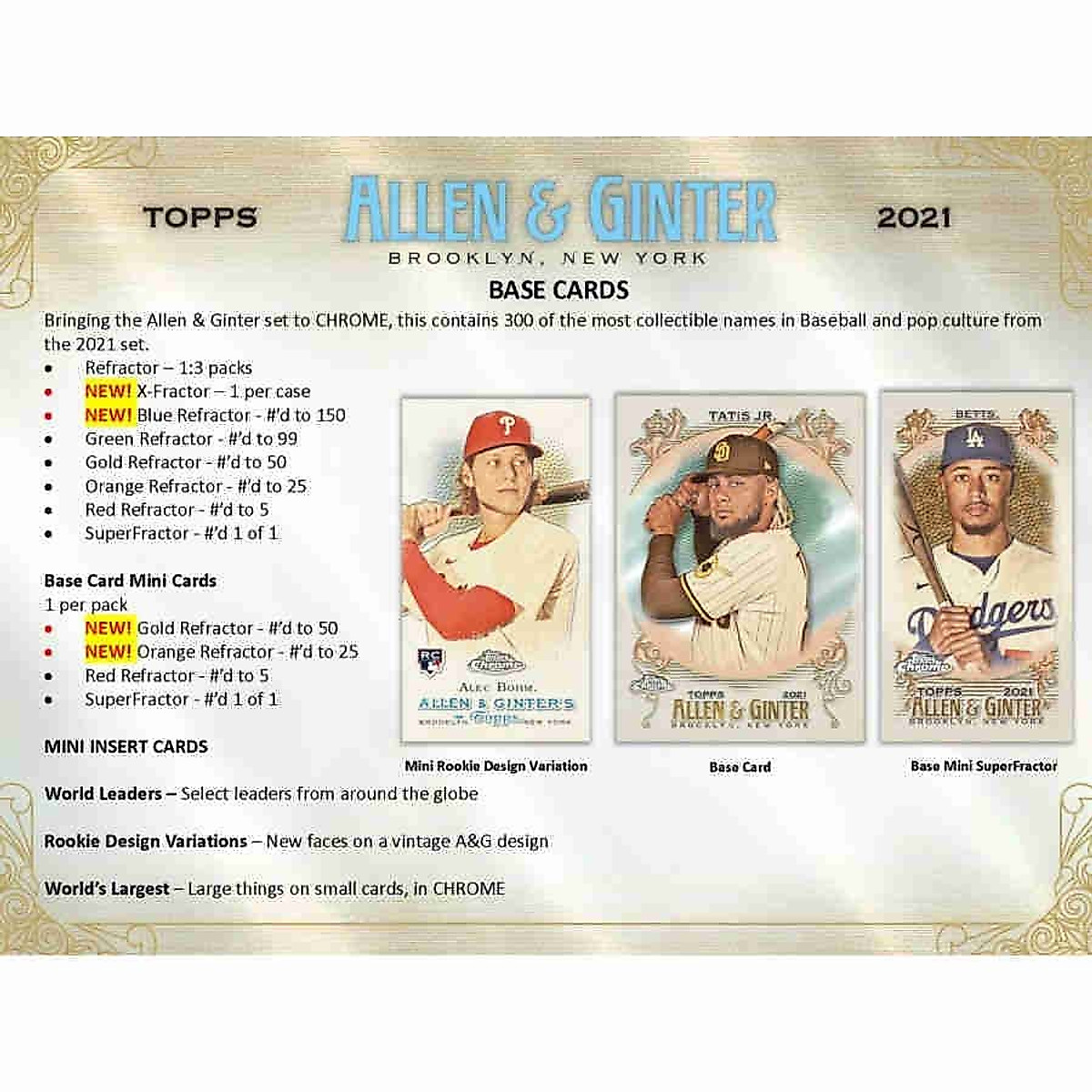 Topps 2021 Allen & Ginter Baseball Value Box