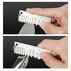 LEONTOOL 3 Pcs Welding Pliers Set, 8-Inch MIG Pliers, Metal Sheet Thickness Gauge, Cleaning Cloth Wire Cutter Tip Remover for Professional Welding