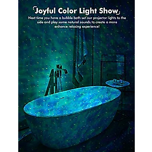 Rossetta Star Projector, Galaxy Projector for Bedroom, Space Dog Galaxy Light Projector LED Desk Lamp with Bluetooth Speaker and White Noise, Night Light for Kids Adults Game Room Decor, Home Office