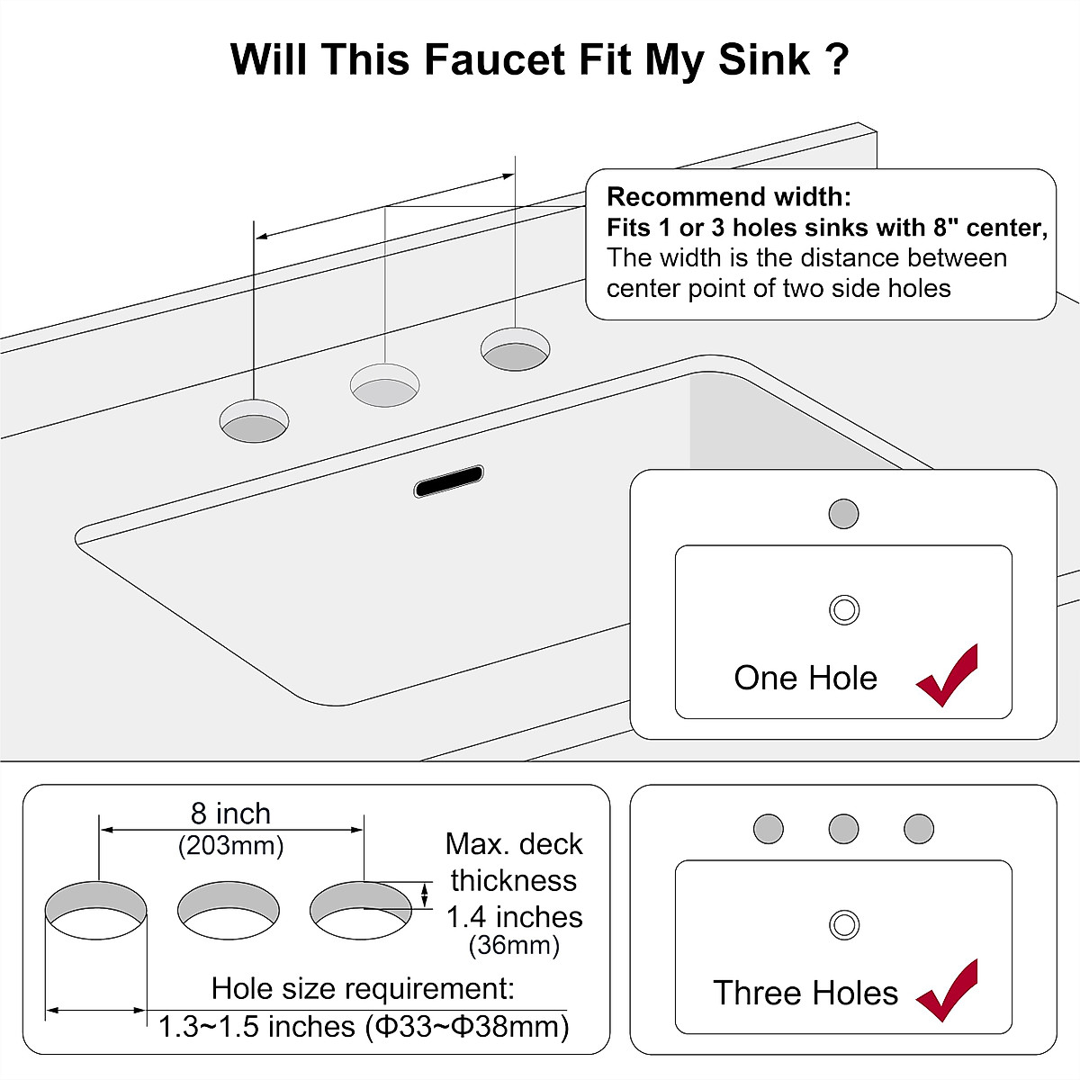 Derengge Kitchen Sink Faucet,Single Handle Spring High Arc Kitchen Faucet with Deck Plate for Farmhouse, Camper, Laundry, Rv, Bar,1 Hole or 3 Hole Installation,Polished Nickel Faucet,KF-5025-PN