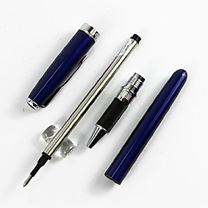 Casual Elegant Jinhao Blue Rollerball Pen with Silver Clip