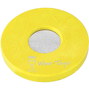 Wine Tapa Drinking Glass Covers-Keep Bugs Away from Wine Glasses Outdoors-Use as Cover for Coffee Mugs, Soda Cans, and Drinking Glasses, Set of 4 No Spill Drink Covers (Morning Glory)