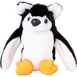 Randimals Mini Stuffed Animals - Penguin & Husky Dog Hybrid Mini Plushies - Cute Plushies for Girls & Cuddly Small Stuffed Animals for Boys - P-Dawg Little Plush Stuffed Animals for Kids & Kidults