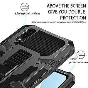 Compatible with Oppo Reno2 F Case,Built-in Kickstand Shockproof Protective Cover,Compatible with Oppo Reno2 F Case 2 in 1 Phone Case Cover HEI
