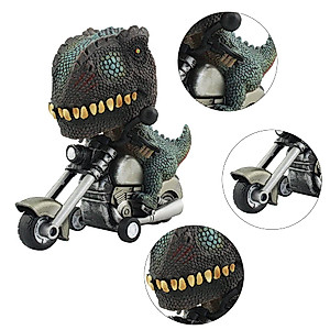 4PCS Friction Powered Inertia Animal Motorcycle Toy Vehicles Gifts for Kids Boys Age 3,4,5,6,7,8,9 Shark Toy Car + Special Rhino Toy + Dinosaur Motorcycle Game T-Rex and Triceratops Monster Dino Toys