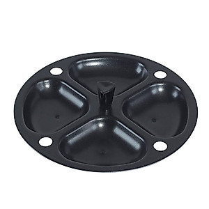 Nordic Ware Non-Stick Egg Poacher Insert for 10 Inch to 12 Inch Skillets, Black