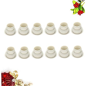 NULYLU 12pcs Kitchen Accessories Sink Hose Sink Plug Sewer Pipe Sealing Plug Hose Plug Bathtub Stopper for Bathroom Washing Machine Strainer Cover Waste Sealing Ring White