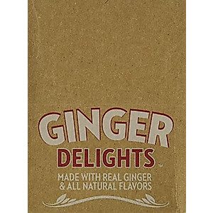 Ginger Delights Blood Orange Candy | Genuine Ground Ginger Root, Natural Flavors | Kosher Certified, Vegan, Gluten Free | Aspartame & Xylitol Free | 30 Count Tin (Pack of 12)