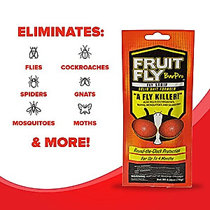 Fruit Fly BarPro – 4 Month Protection Against Flies, Cockroaches, Mosquitos & Other Pests. Fly Traps for Indoors. Better Than a Fly Trap. Better Than Fly Traps Outdoor. Better Than Mosquito Zapper
