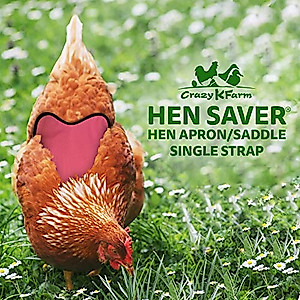 Hen Saver Hen Apron/Saddle, Single Strap, X-Large, Awareness Pink