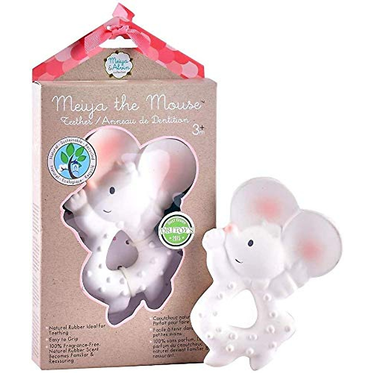 Tikiri Meiya The Mouse Teether (White)