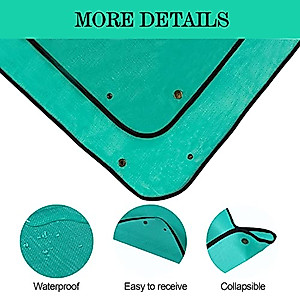 NAOKBOEE 39.4" x 39.4" Plant Repotting Mat, Waterproof Portable Gardening Mat for Indoor Outdoor Plant Transplanting, Thicken PE Mat Transplanting Mat