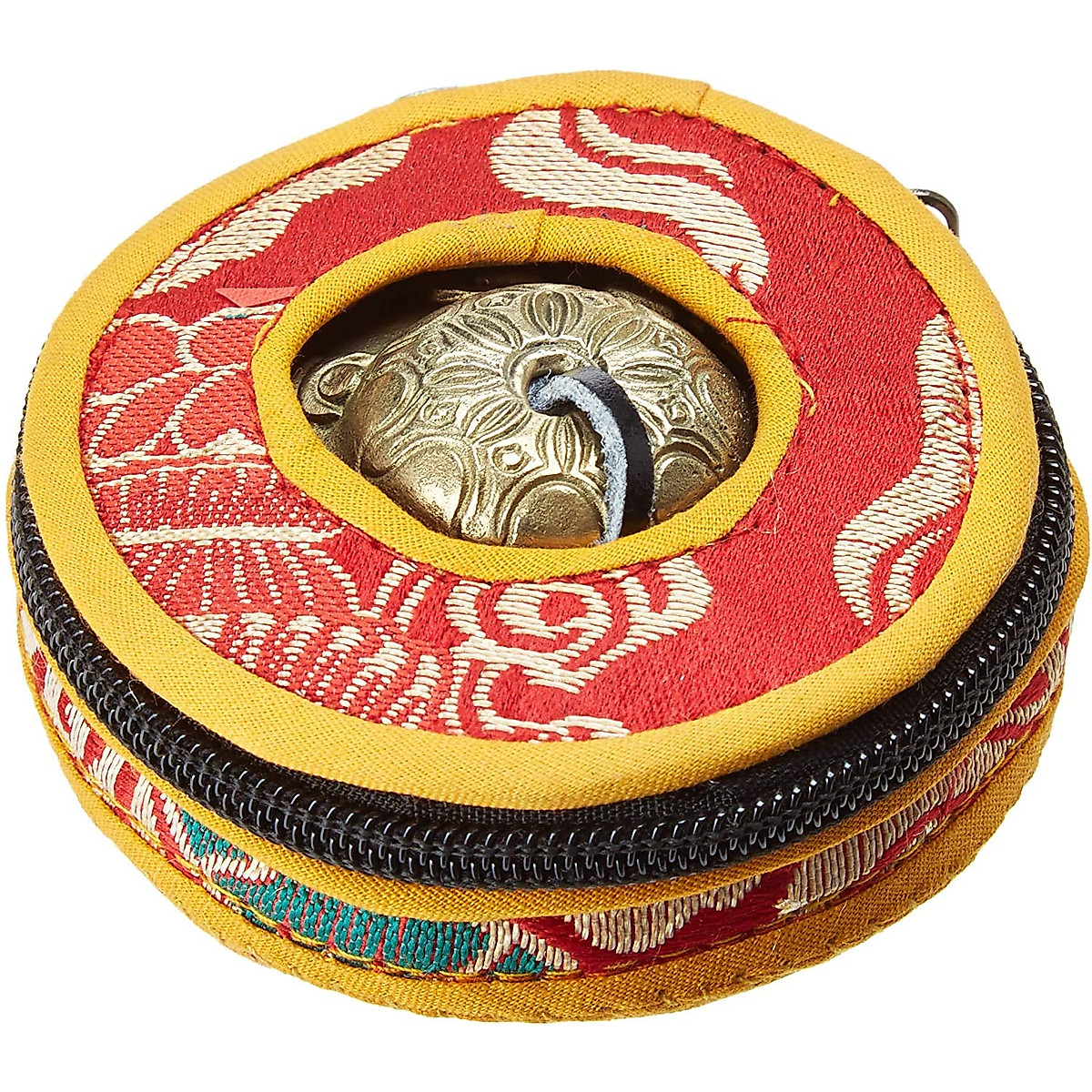 Tibetan Tingsha Meditation Bell - Om Mani Padme Hum Beautifully Embossed on the Surfaces - Hand Tuned & Crafted in Nepal
