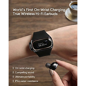 Aipower Wearbuds Smartwatch with True Wireless Earbuds, Fitness Tracker Heart Rate Monitor Calorie Steps Counter, Smart Watch with Bluetooth Earbuds