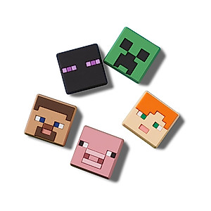 Crocs Jibbitz 5-Pack Minecraft Shoe Charms, Jibbitz Charms for Crocs