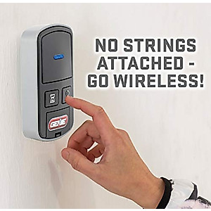 Genie Intellicode Garage Door Opener Wireless Wall Console for use with Genie Openers Made after 2013 - Model GWWC-R,Black