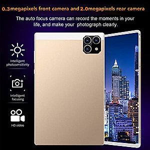 Yoidesu Android Tablet, 8 Inch 1920x1200 IPS Screen Tablets, 4GB RAM 64GB ROM Octa Core CPU Android Tablet, 2.4G WiFi 2MP Front 8MP Rear Camera, 8800mAh Battery(US)