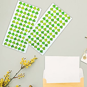 1440 Pcs St. Patrick's Day Stickers Green Shamrock Stickers Self-Adhesive Clover Stickers Teacher Reward Stickers Irish Decorations Stickers for Card Gift Envelope St Patricks Day Party Accessories