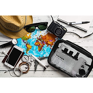 YICTEK Empty Plastic Travel Bottles Containers for Toiletries, TSA Approved Travel Size Toiletries Bottles Kit for Liquids Shampoo Conditioner Lotion, Carry-On Set for Women/Men