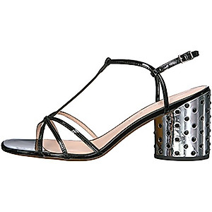 Marc Jacobs Women's Sheena Strap Sandal Heeled, Black, 38.5 M EU (8.5 US)