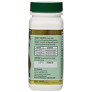 Essiac International Herbal Supplement for Pets, 60 Capsules