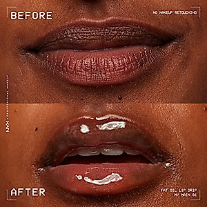 NYX PROFESSIONAL MAKEUP Fat Oil Lip Drip, Moisturizing Lip Gloss, Vegan Tinted Lip Oil, Up to 12 HR Hydration - My Main (Clear)