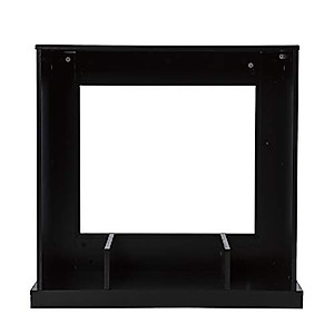 SEI Furniture Crittenly Color Changing Electric Fireplace, Black/Gold