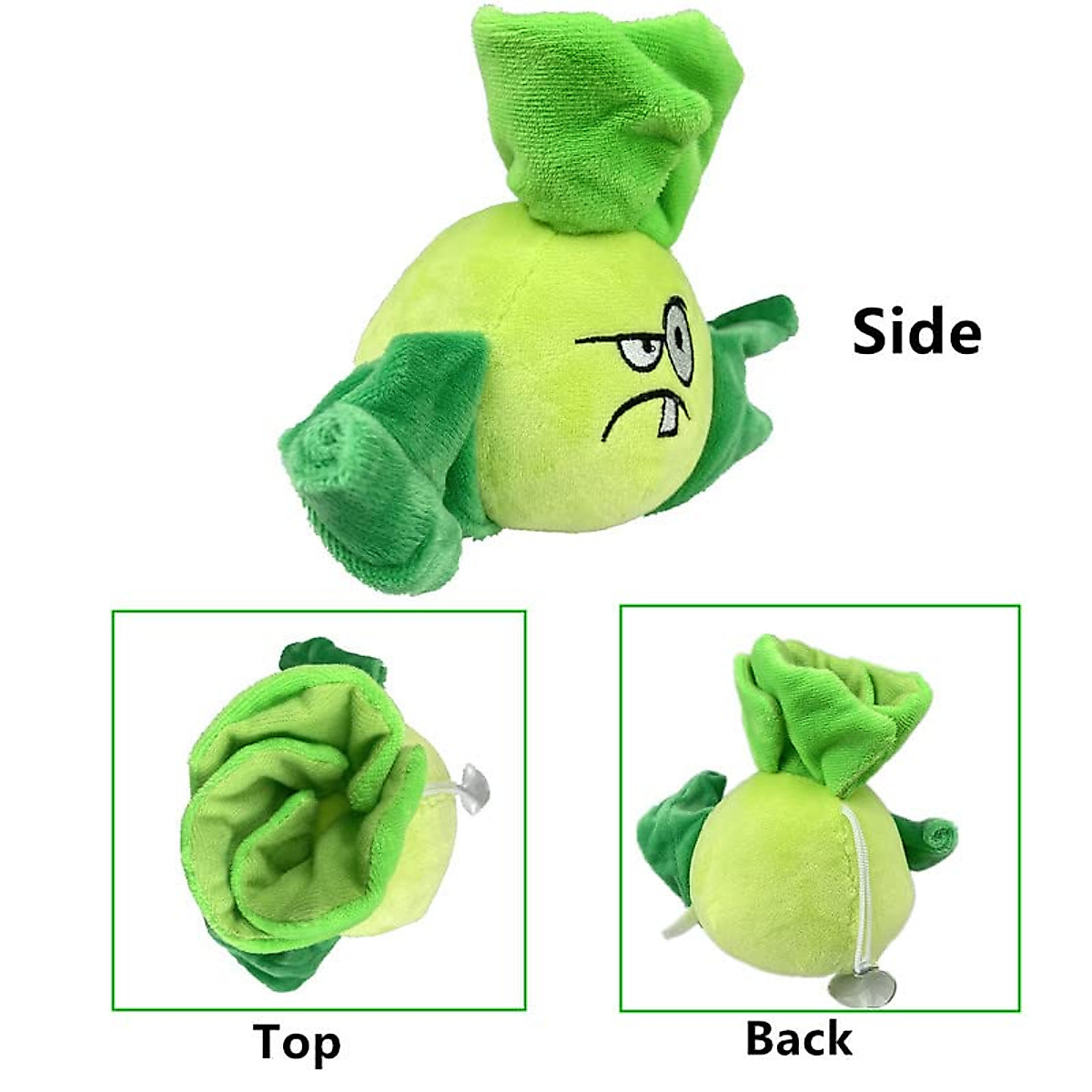 JHESAO 6" PVZ Plush Bonk Choy Toys PVZ 1 2 Stuffed Soft Zombies Doll Chinese Cabbage Plant Toy New