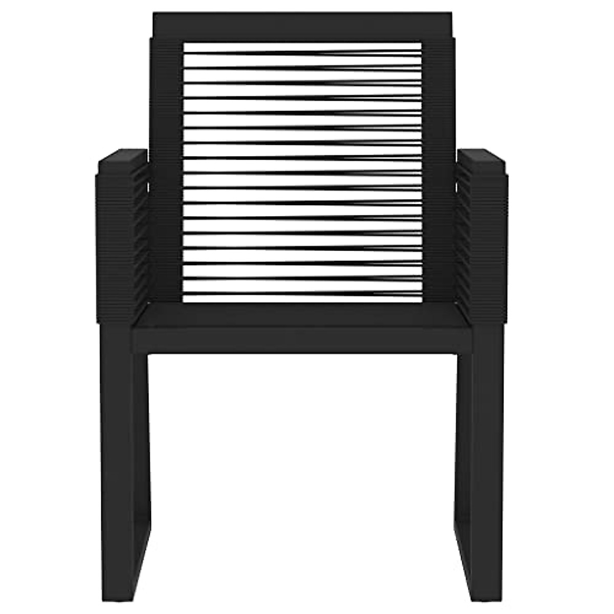 Camerina 7 Piece Patio Dining Set Outdoor Dining Table Set Patio Table and Chairs Set Outdoor Patio Dining Set Black 3099159