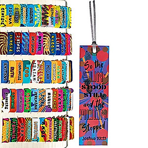 Comic Theme Laminated Bible Tabs (Large Print, Easy to Read), Personalized Bible Journaling Supplies, 120 Bible Index Tabs in Total, 66 Tabs for Old and New Testament, Additional 54 Blank Tabs