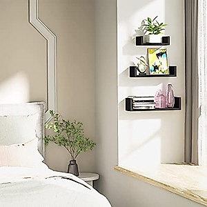 SRIWATANA U Shelves Set of 3 and 2-Tier Floating Shelf（Contains 2 Items）