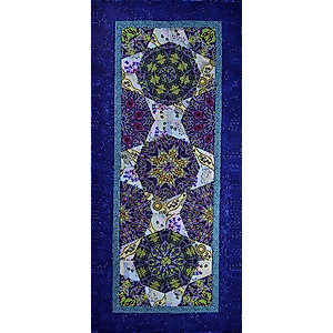 Bundle of Creative Grids Spider Web Quilt Ruler (CGRKA6) and Vertigo Table Runner Quilt Pattern by Cut Loose Press