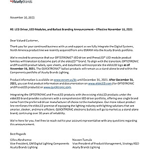Osram 57438 Optotronic 55W 120/277V AC 50/60Hz Constant Current Dimmable LED Driver OT 55W/UNV/1A2 CS DIM L