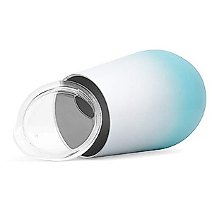 Simple Modern Wine Tumbler with Press-In Lid | Insulated 12oz Stemless Glass Cup or Coffee Mug with Lid Christmas Gifts for Women Men | Spirit Collection | Diamond Turquoise