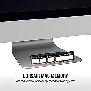 Corsair CMSA8GX3M2A1066C7 Apple 8 GB Dual Channel Kit DDR3 1066 (PC3 8500) 204-Pin DDR3 Laptop SO-DIMM Memory 1.5V, Beige
