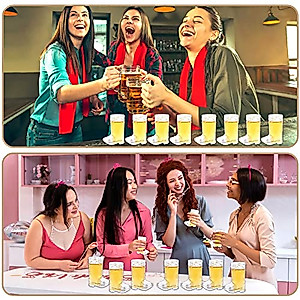 YAXINRUI Cowboy Boot Shot Glasses - 12 Pcs 1 Oz Mini Plastic Cowboy Shot Glasses Boot Cups for Cowboy Theme Parties Decorations, Bachelorette Party Supplies, Wedding and Birthday Decorations