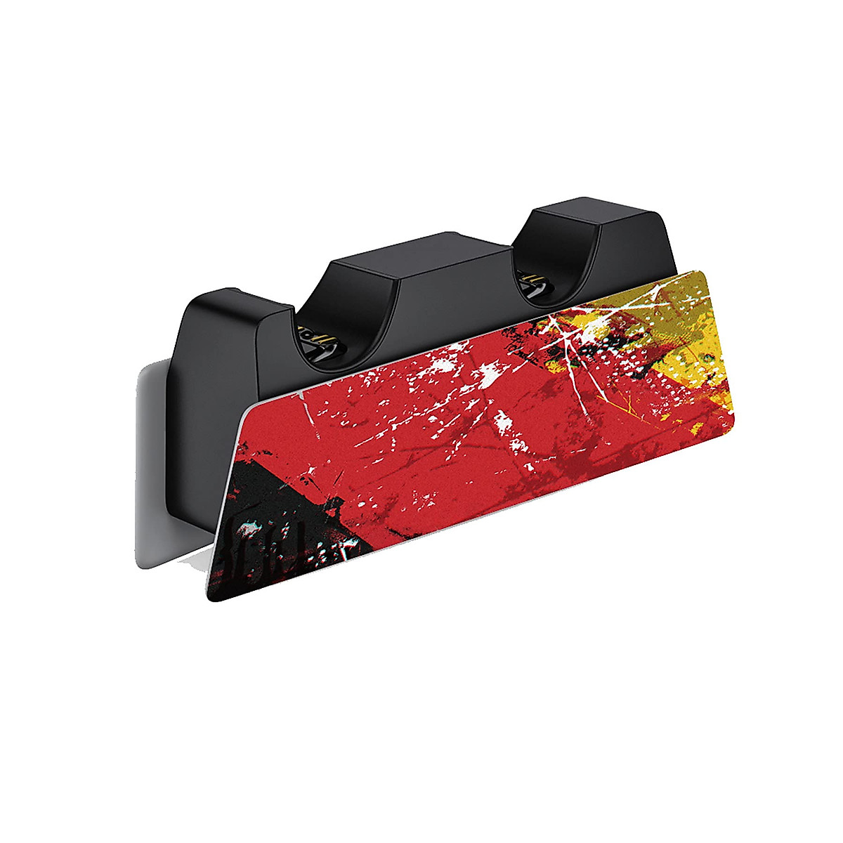 PlayVital Impression Germany Flag Full Set Skin Decal for PS5 Console Disc Edition, Sticker Vinyl Decal Cover for PS5 Controller & Charging Station & Headset & Media Remote