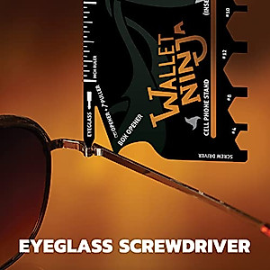 Wallet Ninja - SPORTS: Baseball, Basketball, Football 18 in 1 Credit Card Sized Multitool - Football