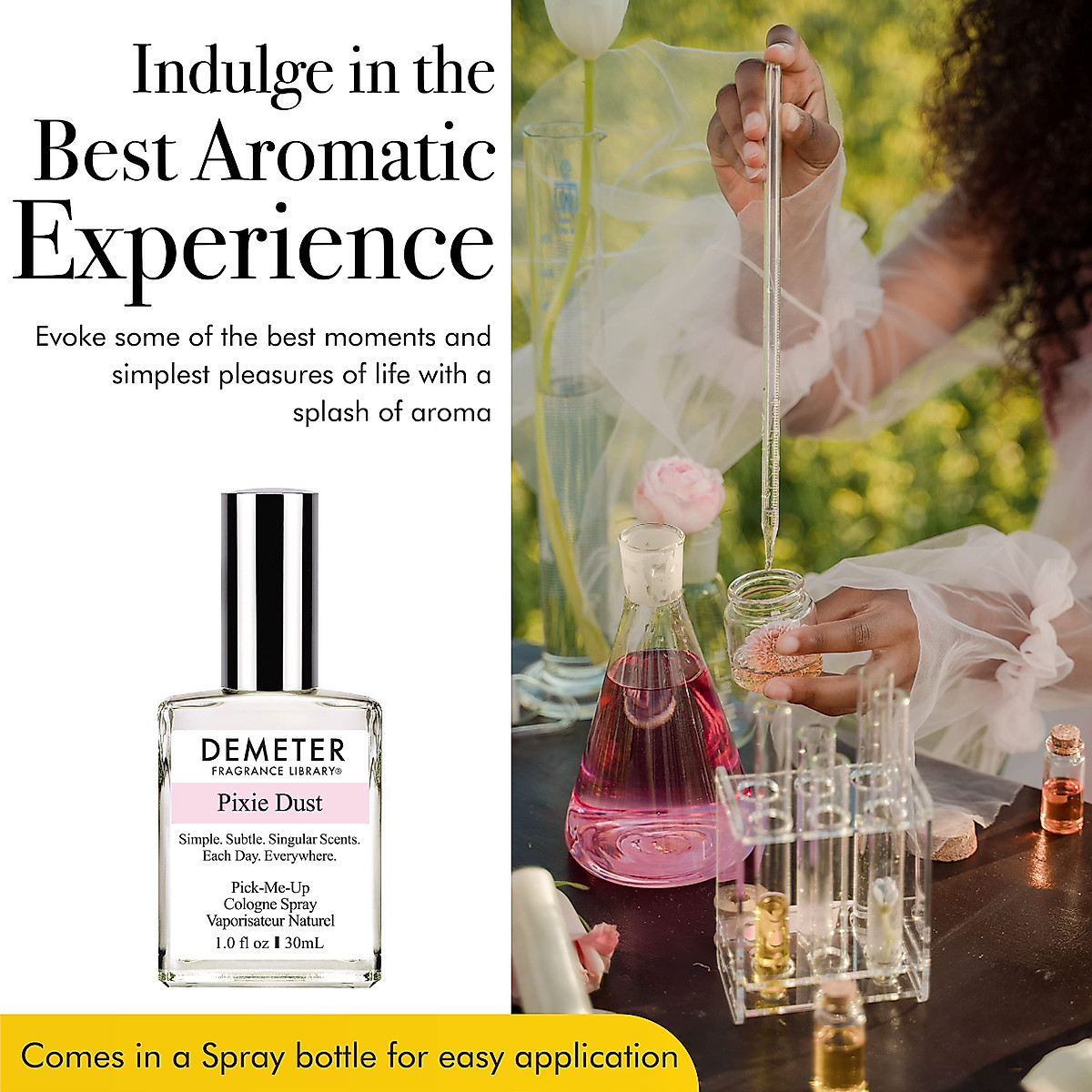 DEMETER Pixie Dust, 1 oz Cologne Spray, Perfume for Women