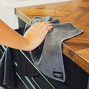 Wilkins 3D Microfiber Cleaning Towels - Waffle Weave Microfiber Towel for Cleaning Shoe, Bag, Glasses, Car and Electronic Device, Size 12x12 inh.