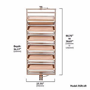 360 degree rotating shoe rack for any tall or short cabinet deeper than 15" (12 Layers, Black Gray)