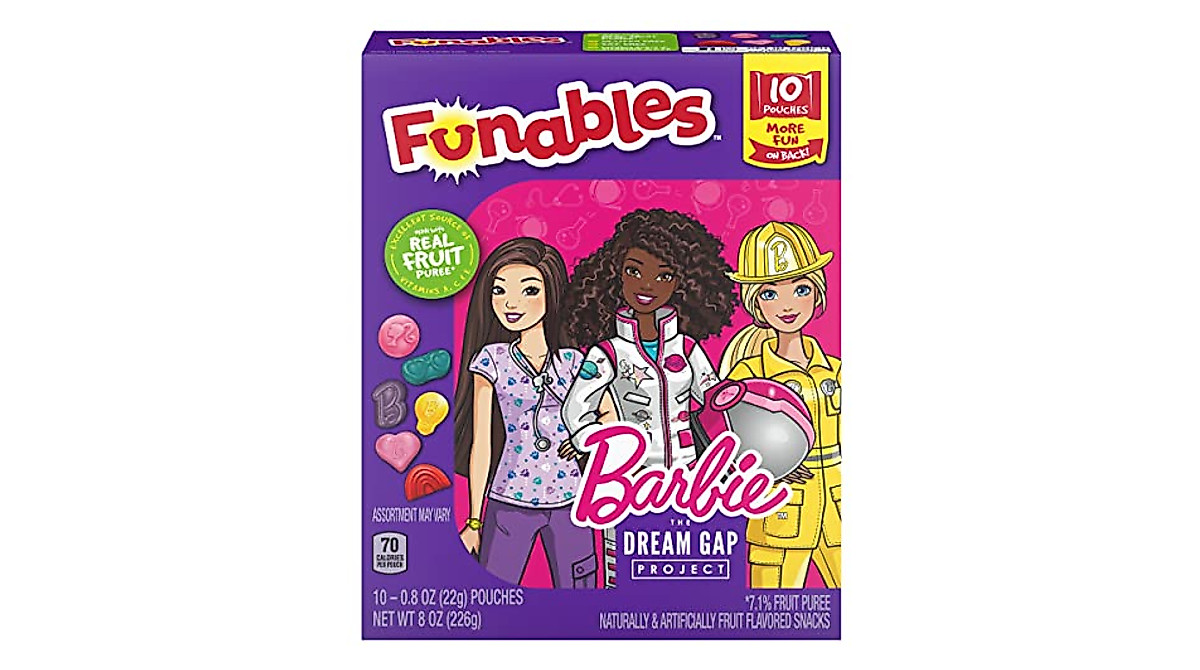 Funables Barbie Fruit Snacks - Perfect for Kids