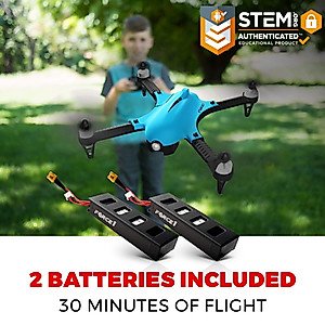 Force1 F100GP Drone with Camera for Adults or Teens- GoPro Compatible RC Drone with 1080p HD Video Camera Long Range Brushless Quadcopter with Remote Control, 2 Drone Batteries, 3 Drone Shells