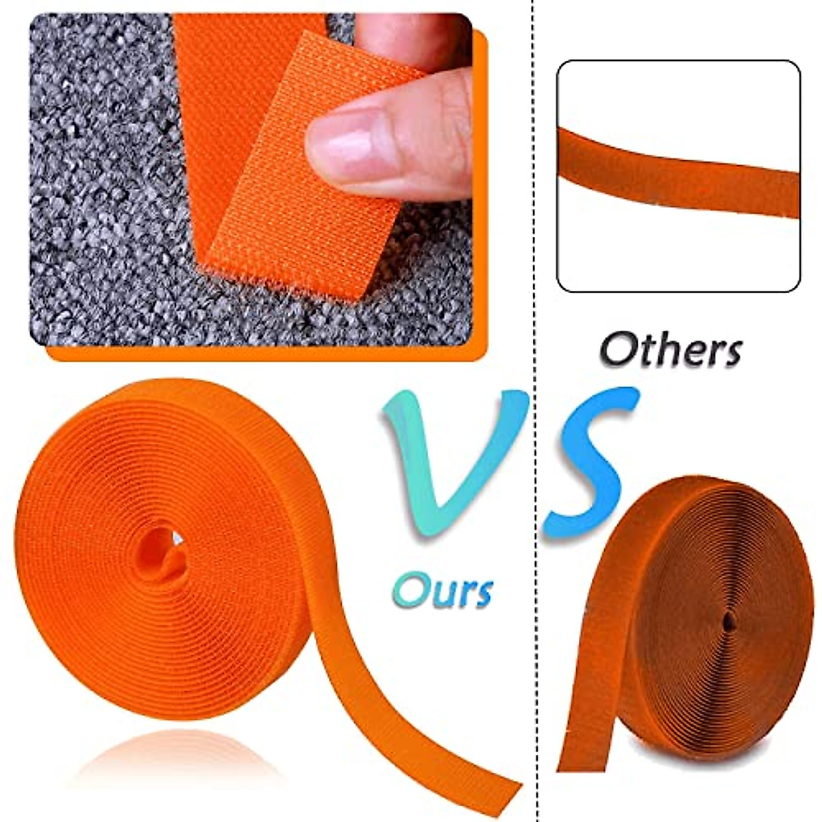 6 Rolls 100 Feet Carpet Marker Strips for Classroom, Mckanti Nylon Carpet Strips Carpet Spots Strips Floor Carpet Markers for Teachers Student Line up School Social Distance