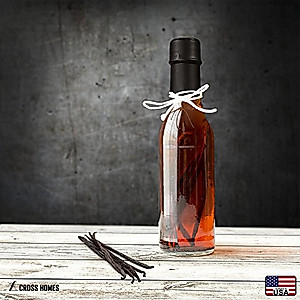 Glass Bottle, Hot Sauce Bottles Woozy bottles Empty 5 Oz 36 sets with Shrink Capsules Printable bottle labels, mini liquor bottles, Small glass bottles sauce bottle mini wine bottles with lids Black