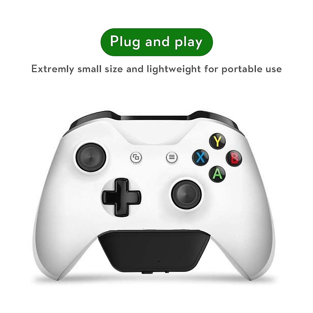 Uberwith Bluetooth Transmitter Dongle for Xbox Controllers - Stereo Audio Adapter Compatible with Wireless Headphones, Speakers, Airpods - Low Latency