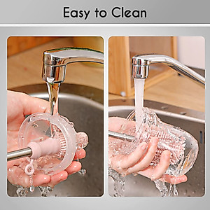 haakaa Glass Baby Bottle 2pk - 6oz/180ml for Baby Feeding, Anti-Colic Variable Flow Nipple, Wide Neck (Grey, 6m+)