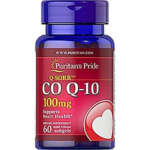 Q-Sorb CoQ10 100mg, Supports Heart Health, 60 Rapid Release Softgels by Puritan's Pride, 60 ct
