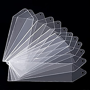 Plastic Bookmark Sleeves Photo Booth Sleeves 2-1/4 x 6-1/4 Inches for Wedding 2 x 6 Inches Vinyl Photo Strips for Valentine's Day Gift (60)